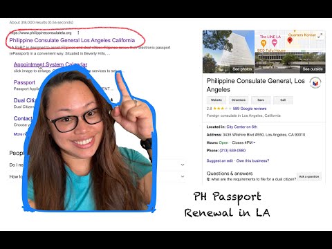 How to book appointment for Philippine Passport Renewal | Passport Renewal Form | PCG Los Angeles