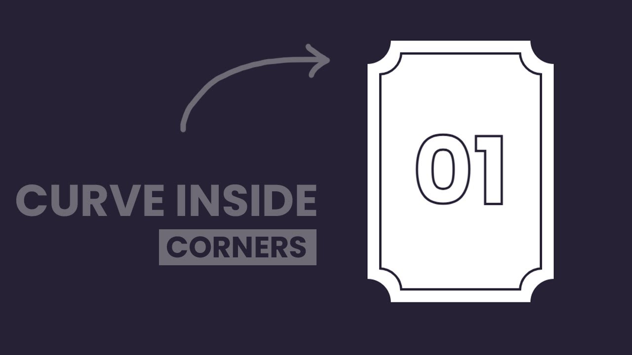 Outside Round Corner Box Design using Html  _ CSS Only _  Quick CSS Tricks  _ Curve inside