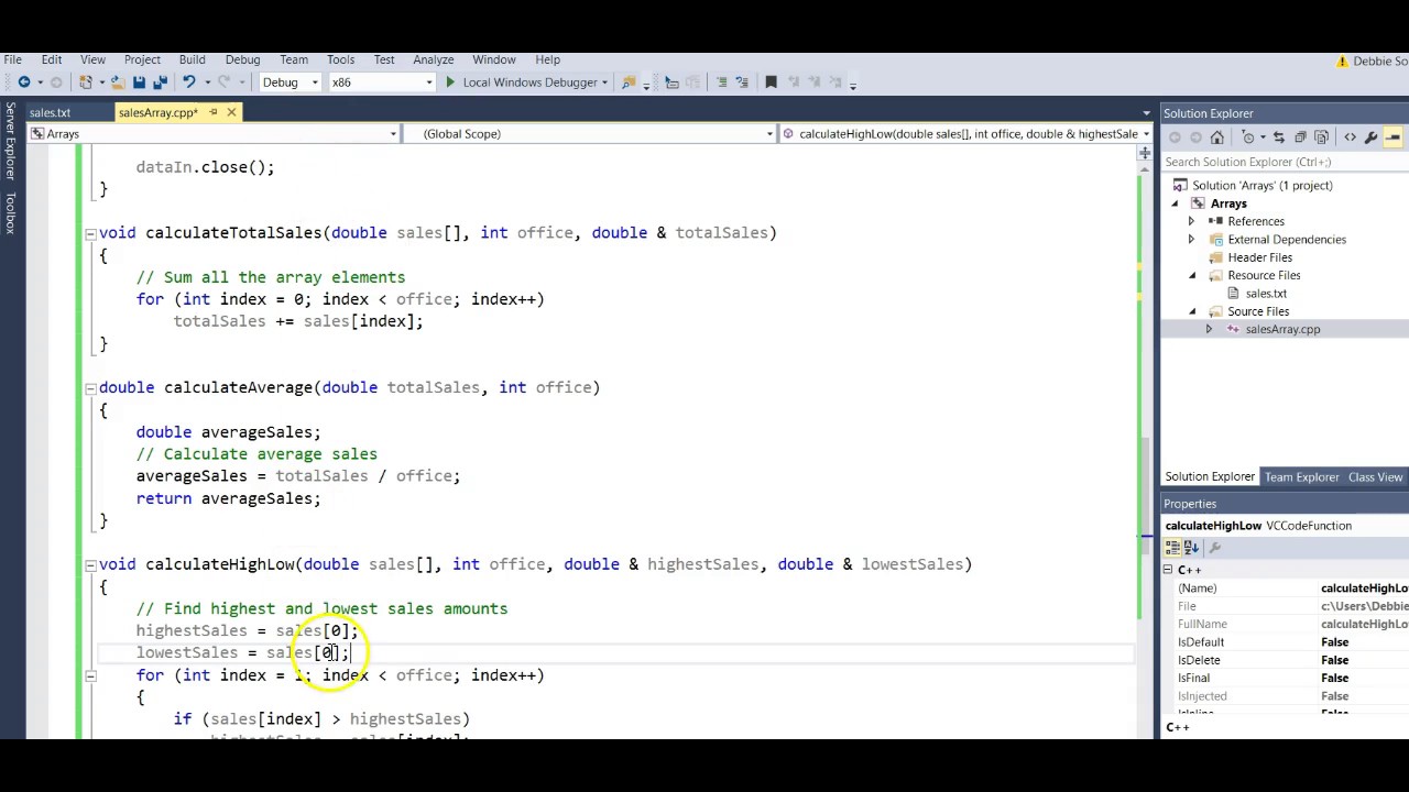 Passing Arrays as Function Parameters - Constant Parameters