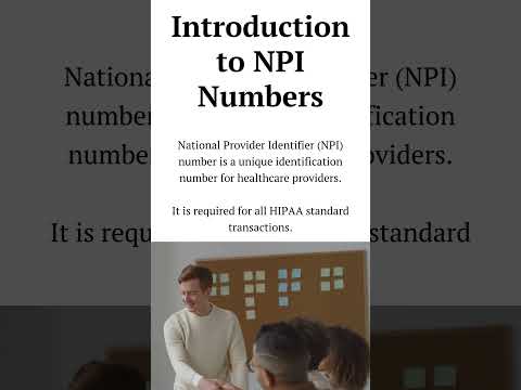 Introduction to NPI Numbers #revenuecyclemanagement #medicalreimbrusment