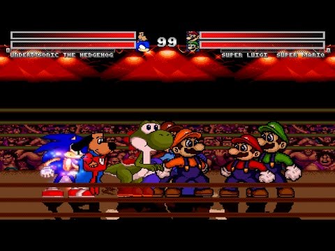 Team andersonkenya1 vs Team LuigiFan1 MUGEN Request 4v4 Battle!!!