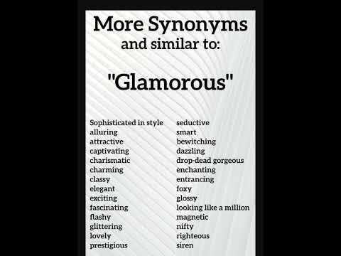 Synonyms For GLAMOROUS #englishvocabulary #vocabulary #pronunciation #grammar #short #publicspeaking
