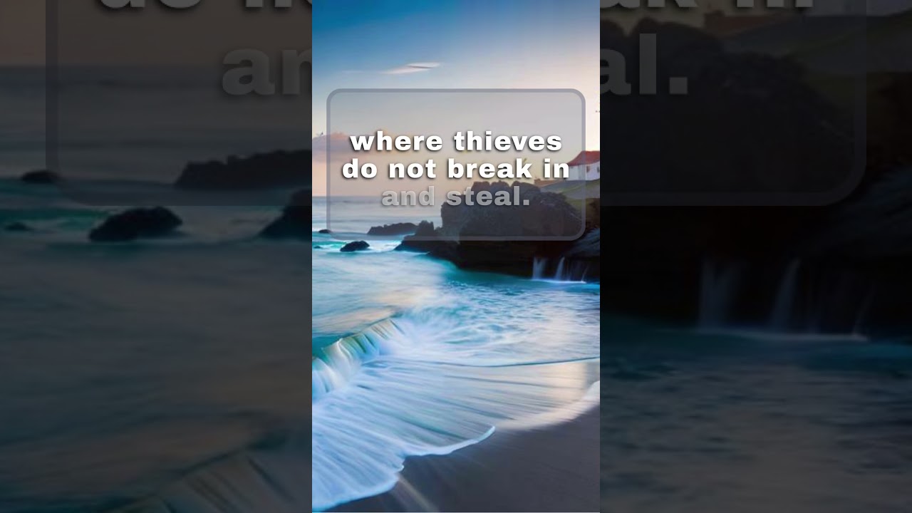 Matthew 6:19-21 | Lay Up Treasures in Heaven | Check Description Up Top | #Shorts #Jesuslovesyou