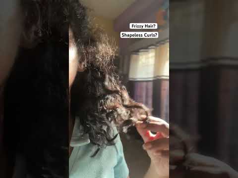 Frizzy, Dry and Curly Hair? Check out the video in my Channel! #curlyhair #curlyhairstyles #tamil