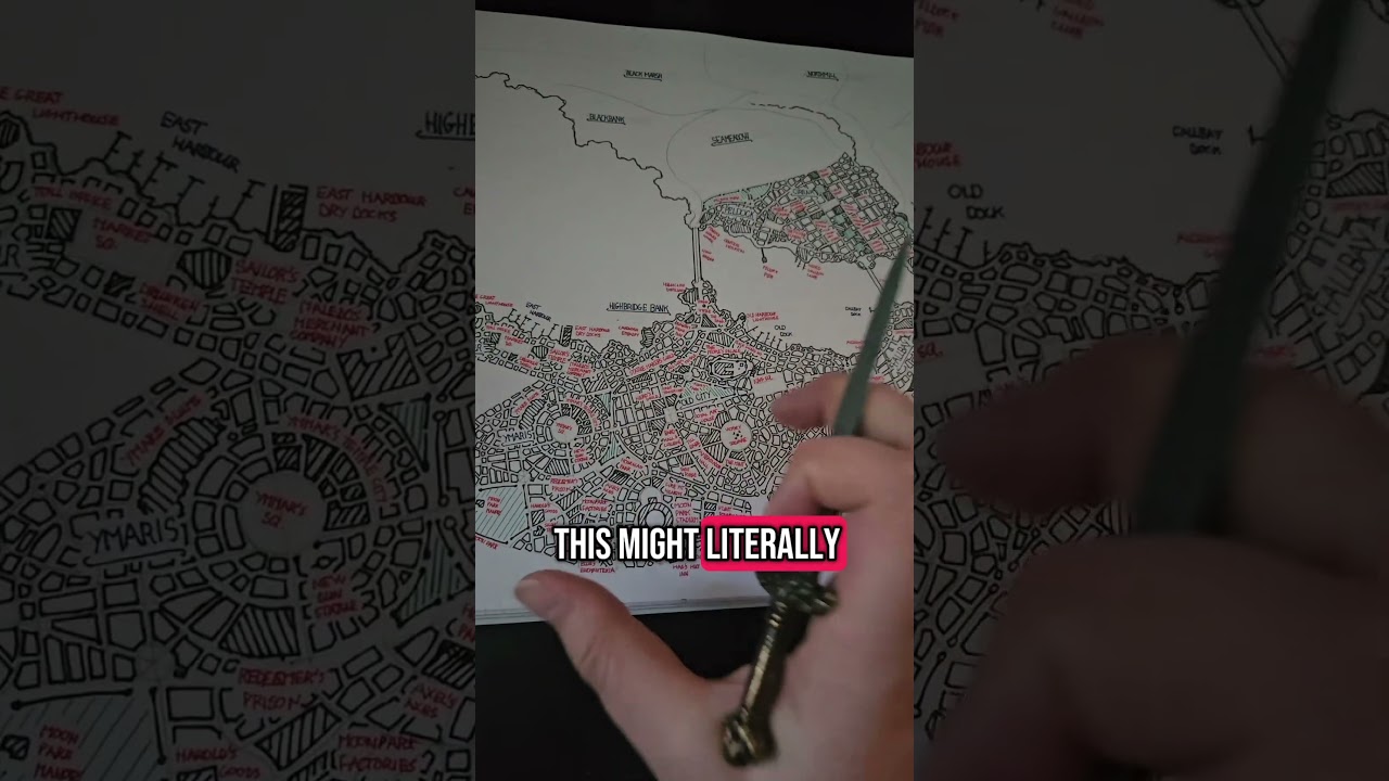 My Favourite City I've Ever Drawn #worldbuilding #dnd #mapmaking #fantasymaps #tabletopmaps