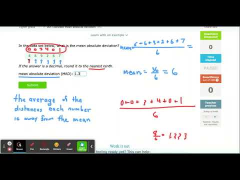 IXL | Calculate mean absolute deviation | 8th grade math