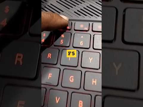 Dell G15 Series Laptop Keyboard Backlight On/ Off Shortcut Key in Windows 11#macnitesh#keyboardtrick