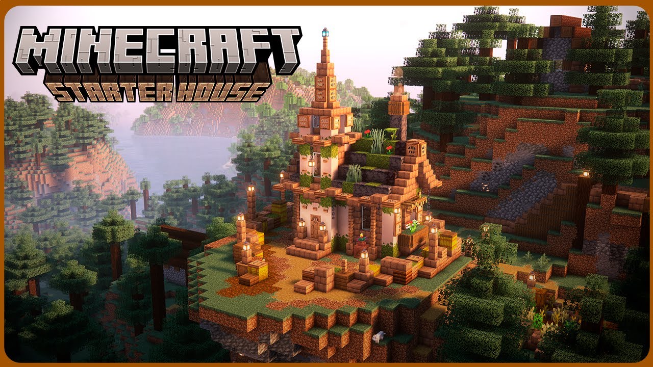 Minecraft | How to Build a Starter House| Tutorial #minecraft #minecraftbuilding # ...