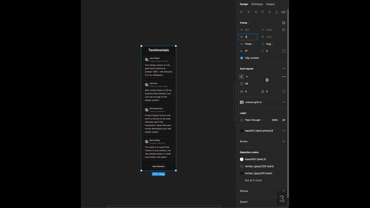 Responsive Testimonials Figma Web Blocks
