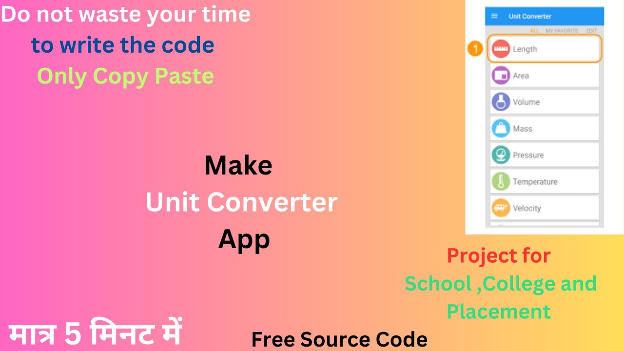 Make Unit Converter App  Using  Chatgpt | How to  make App using  Chatgpt  in  Android Studio