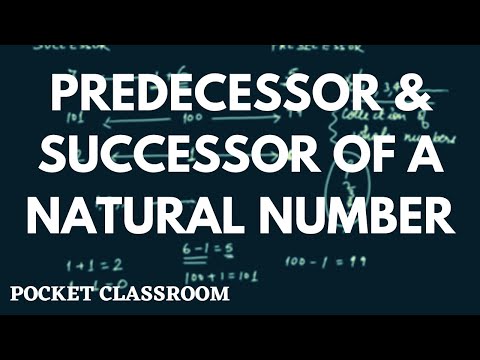 Predecessor & Successor of a Natural Number || Grade 6