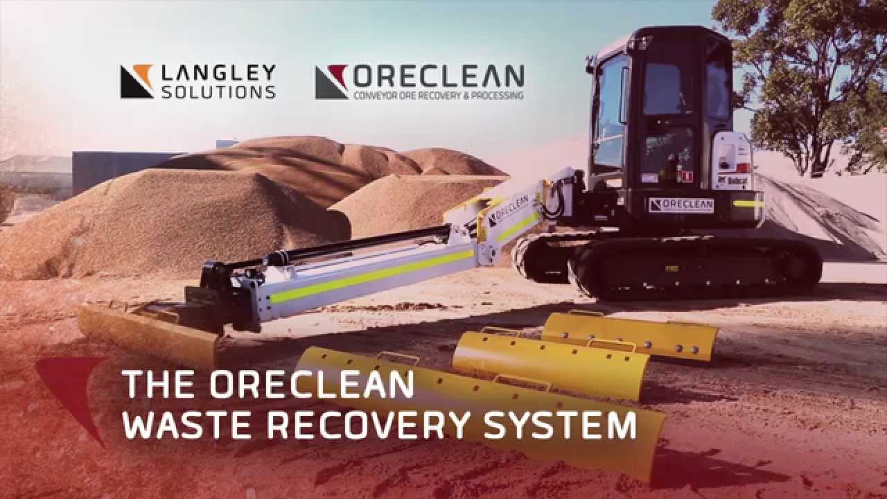 Cleaning under conveyors - The Oreclean Waste Recovery System