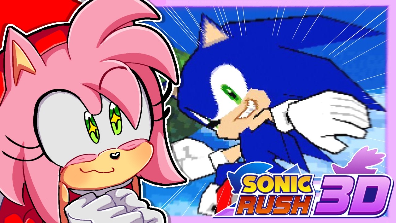 AMY PLAYS Sonic Rush 3D DEMO💗‼