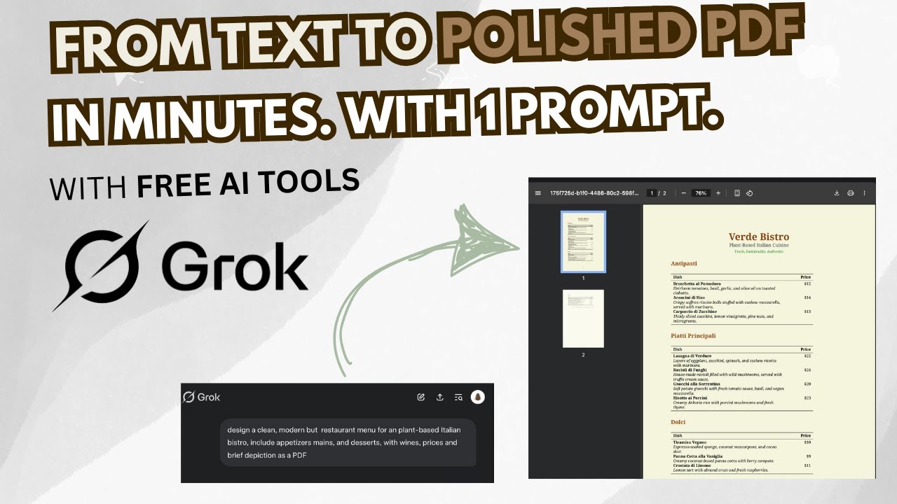 Turn Text Content into Polished PDFs in Minutes | AI Prompt Workflow Tutorial