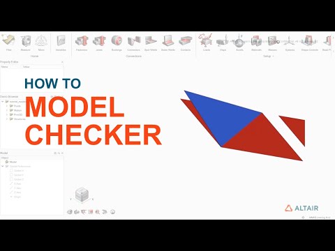 How to work with Model Checker in HyperMesh