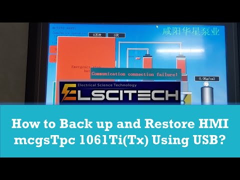 How to Back up and Restore HMI mcgsTpc 1061Ti(Tx) using USB?