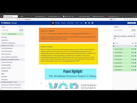 Galaxy Tutorials for Bioinformatics - How to Import RNA Seq Count data into Galaxy-episode 1