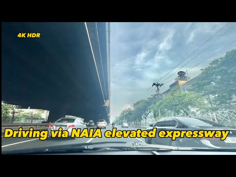 4K | driving from magallanes makati city to makapagal blvd. Parañaque city via NAIA expressway