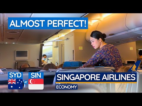 An ALMOST PERFECT flight with SINGAPORE AIRLINES A380 ECONOMY | Trip Report