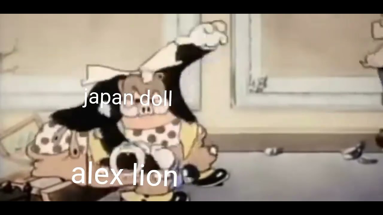 alex lion gets spanked by japan doll