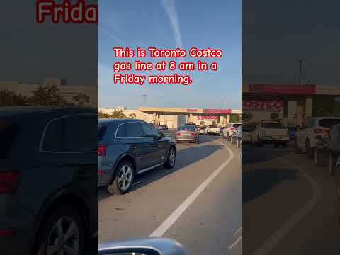 Costco gas line#busy#Costco#gas station