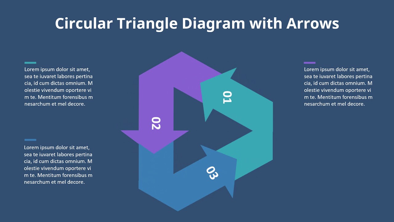 Triangle with Arrows Presentation Animated Slides in PowerPoint