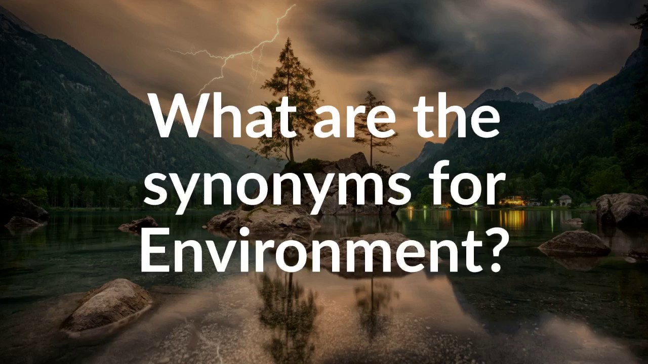 Synonyms for Environment (with pronunciation)