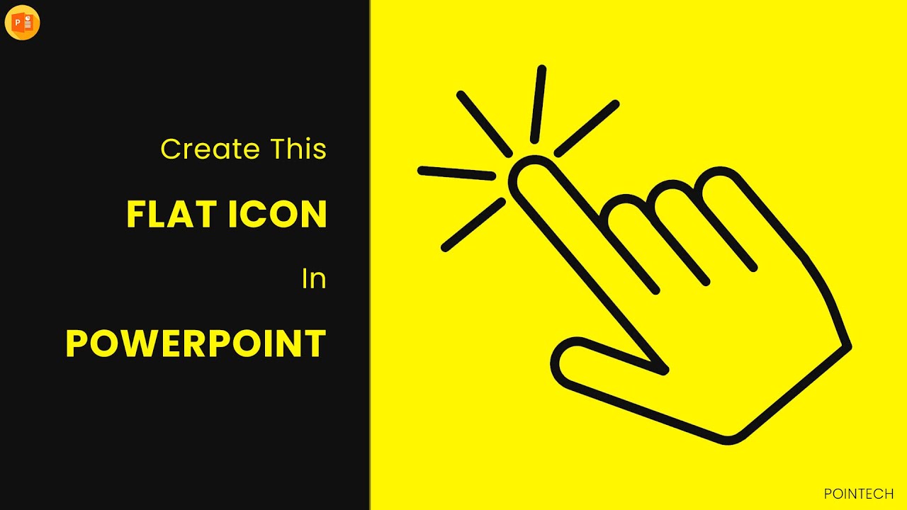Design Flat Vector Icon in Powerpoint - Powerpoint Graphic Tutorial - PoinTech