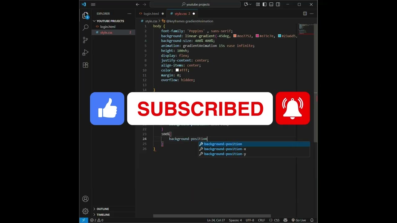 HTML and CSS: Create a Stunning Animated Login Page