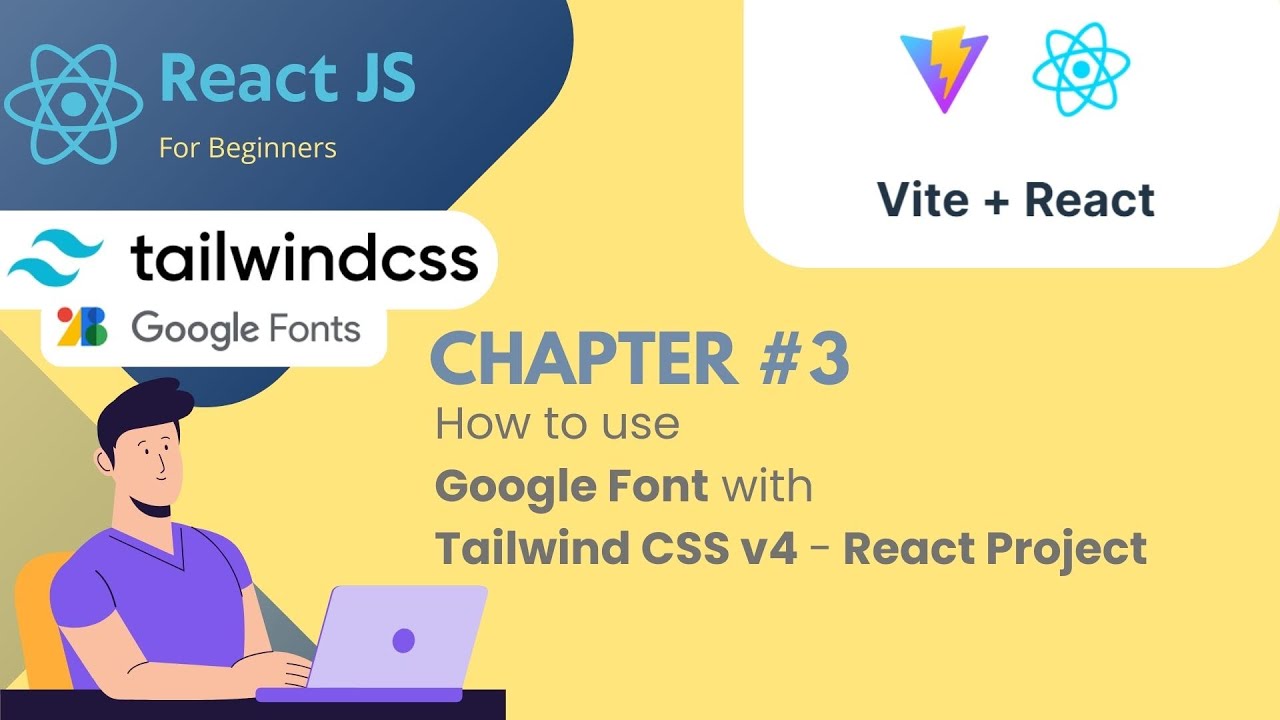 How to Add Google Fonts in Tailwind CSS v4 | React JS Project (Beginner Friendly)