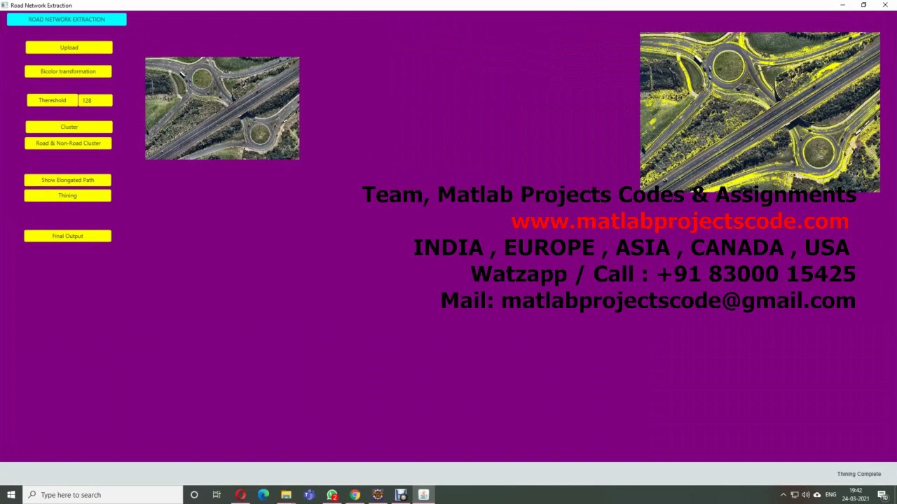 Road Extraction using JAVA | www.matlabprojectscode.com