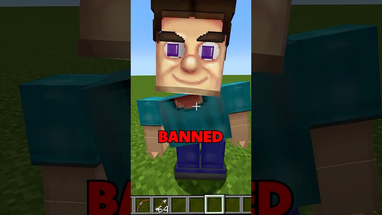 Banned Steve Minecraft Mod #shorts