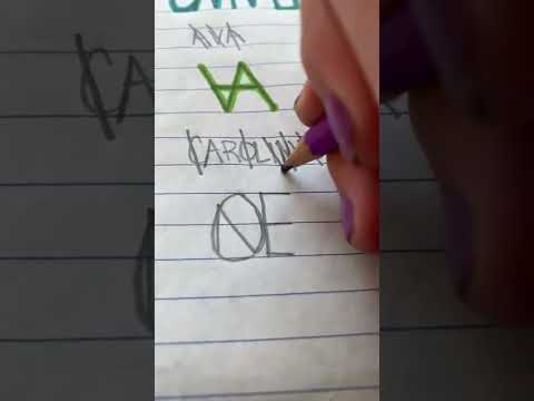 Making the Name “Caroline” into a Logo!!
