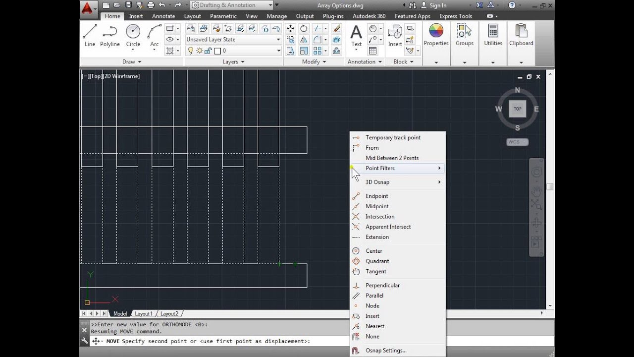 C00511  Creating Arrays AutoCAD 2014 Tutorial