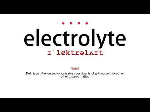 How to pronounce electrolyte - Vocab Today