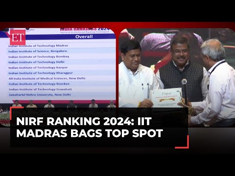 NIRF rankings 2024: IIT Madras bags top spot in overall category followed by IISc Bengaluru