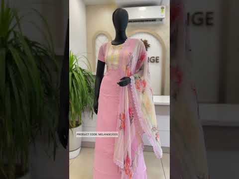 MUSLIN SEMI-STITCHED SALWAR SUITS|PURCHASE LINK IN COMMENT BOX