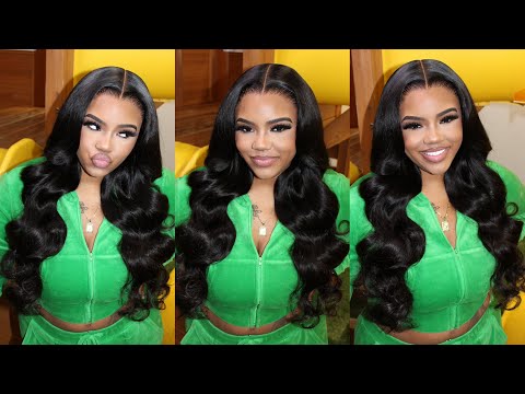Only $199? 30'' Body Luxurious Curls Pre CURLED With BLEACHED Knots&Pre PLUCKED Hairlinel Geeta Hair