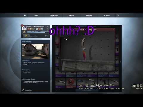 Unboxing a Falchion Knife Fade FN + Balance animation