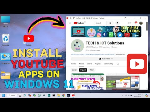 How to install YouTube app on windows 11