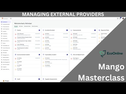 Mango Masterclass - Managing External Providers