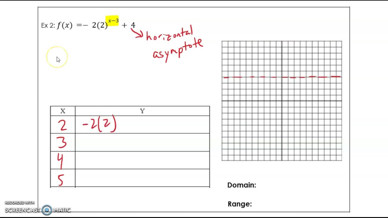 Skill 25: Graphing Exponential Functions
