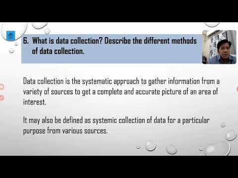 Data collection : Definition and different methods of data colection.