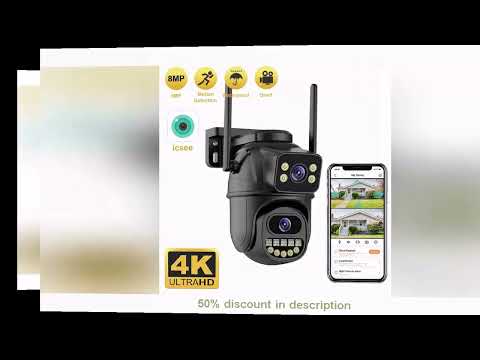 Latest Products You Must Know! BELIA 4K 8MP WiFi Surveillance Camera, Dual Lens, 4X Digital Zoom