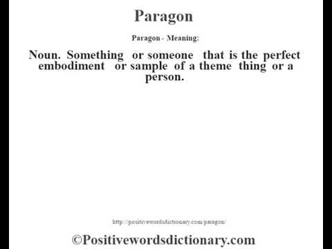 Paragon definition | Paragon meaning