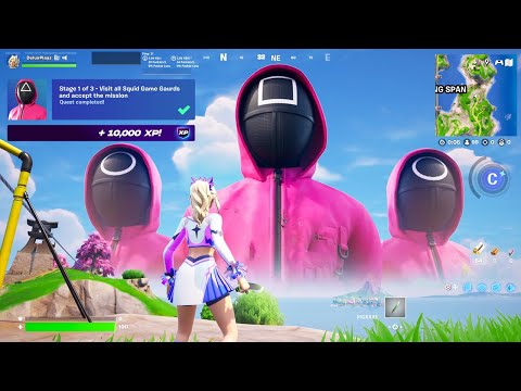 The SQUID GAME Update in Fortnite SEASON 3! (Squid Game MAP)