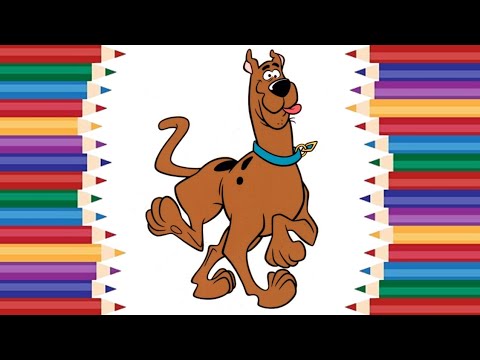 How to color Scooby Doo |Scooby Doo coloring|Markers and pencil color|Tutorial