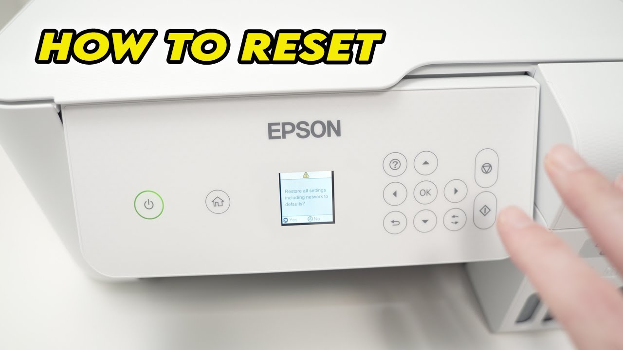 How to Reset Epson EcoTank ET-2800 Printer