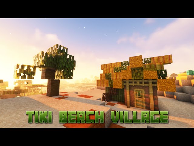 Tiki Beach Villages Minecraft Data Pack