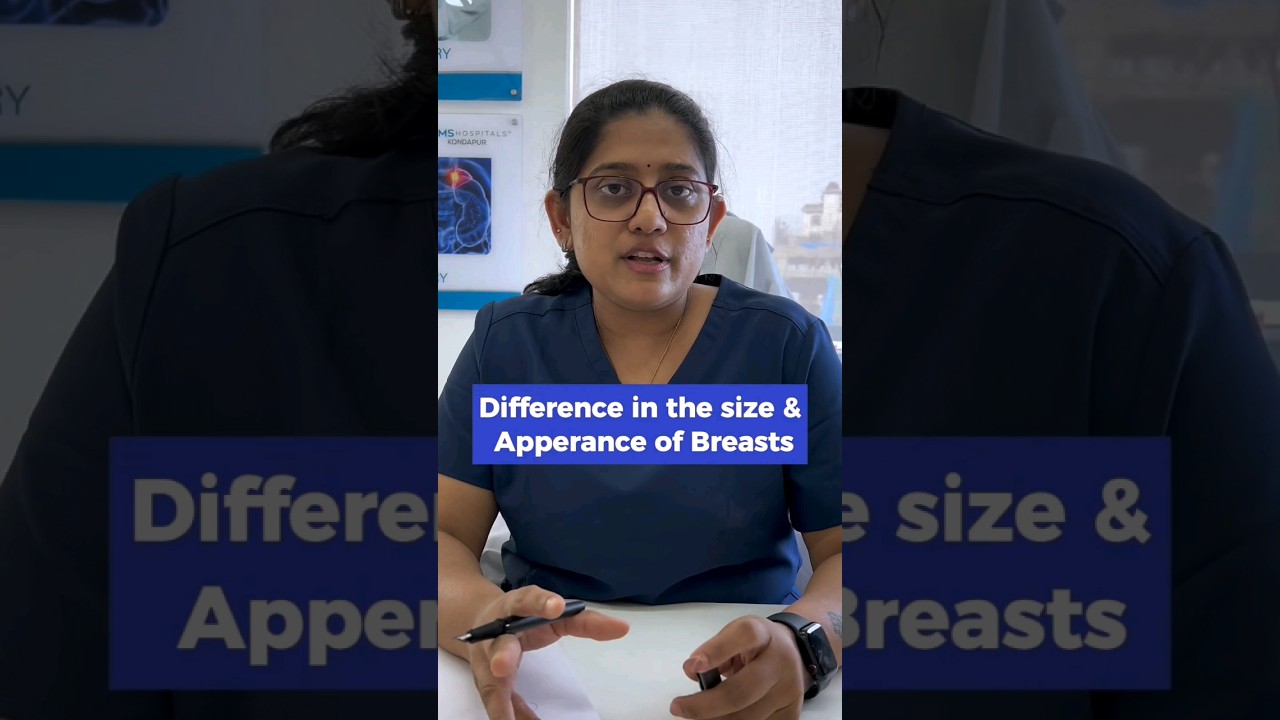 Difference in the size & appearance of Breasts. #drramya #breastoncologist #breast #breasthealth